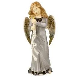Engelfigur Goebel "Schutzengel Gloria - Im Schatten, Weihnachtsdeko, Höhe ca. 28,5 cm", bunt, B:9cm H:28,5cm T:13,5cm, Steingut, Dekofiguren, Sammlerfigur, Weihnachtsfigur, Dekofigur aus Steingut