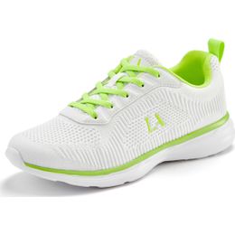 Lascana Damen Sneaker wei&szlig;/limone Gr&ouml;&szlig;e 38