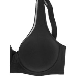 Damen Minimizer-BH schwarz+wei&szlig; Gr&ouml;&szlig;e 80D