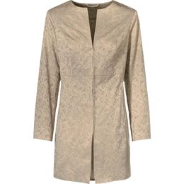 CR&Eacute;ATION L Damen Longblazer in Jacquard-Qualit&auml;t sand-gemustert Gr&ouml;&szlig;e 36