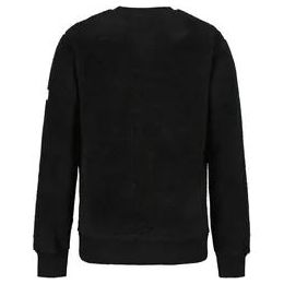 Fleecepullover Icepeak, Herren, Gr. M, schwarz, Plüsch, Obermaterial: 100% Polyester, unifarben, Rundhals, weit Bündchen, Sweatshirts