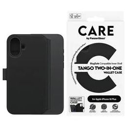 CARE BY PANZERGLASS Handyhülle "Case Feature Tango 2-in-1 Wallet Case Apple iPhone 16 Plus", schwarz, B:11cm H:2,5cm T:19,5cm, Hüllen, Backcover, Schutzhülle, Handyschutzhülle, Case, Schutzcase, stoßfest