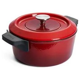 Kochtopf Woll "Iron", rot, H:11cm Ø:24cm, Töpfe, Ø 24 cm, Induktion