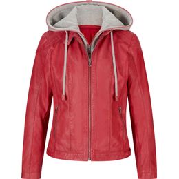 Heine Damen Lederjacke mit herausnehmbarem Sweat-Einsatz hummer Größe 44