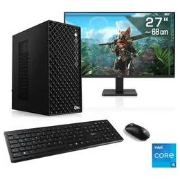 CSL PC-Komplettsystem "Mystic V24037", Energieeffizienz: E (A-G), schwarz, Microsoft Windows 11 Home (64 Bit), 32 GB RAM 1.000 GB SSD, Computer_Komplettsysteme