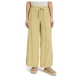 Leinenhose Cartoon "Damen Leinenhose unifarben", Damen, Gr. 38, Normalgrößen, grün (weeping willow), Obermaterial: 100% Leinen., lässig geschnitten lang, Hosen, Form