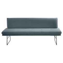 K+w Komfort & Wohnen Polsterbank K+W KOMFORT & WOHNEN, blau (petrol), B:195cm H:87cm T:65cm, Sitzbänke, Spitzkissenoptik, Sitzsteppung, hoher Sitzkomfort, in 2 Größen wählbar