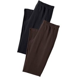 Damen Leggings braun, schwarz Gr&ouml;&szlig;e 36/38