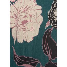 s.Oliver Damen Capri-Pyjama schwarz-dunkelgr&uuml;n-gemustert Gr&ouml;&szlig;e 48/50