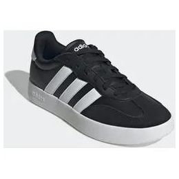 Sneaker Adidas SPORTSWEAR "BARREDA", Gr. 43, schwarz-weiß (core schwarz, cloud weiß, core schwarz), Leder, Synthetik, Schuhe, Design auf den Spuren des Adidas Handball Spezial