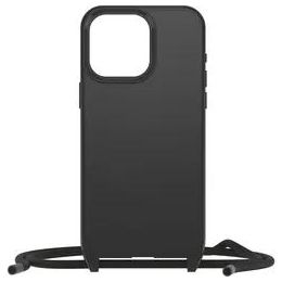 Otterbox Case zum Umhängen "React Necklace Hülle für MagSafe für Apple iPhone 15 Pro Max", schwarz, Apple iPhone 15 Pro Max, Hüllen, ultraschlanke, schützende Hülle mit verstellbarer Handykette