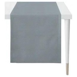 Tischläufer Apelt "Miles", blau, B:150cm L:42cm, Polyester, Tischdecken