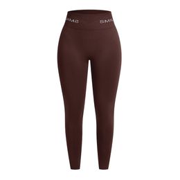 Smilodox Leggings 'Azura' Damen Größe XL braun / weiß
