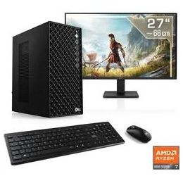 CSL PC-Komplettsystem "Mystic V24120", Energieeffizienz: E (A-G), schwarz, Microsoft Windows 11 Home (64 Bit), 32 GB RAM 1.000 GB SSD, Computer_Komplettsysteme