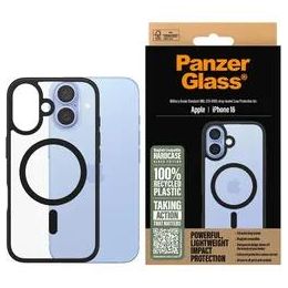 CARE BY PANZERGLASS Handyhülle "HardCase mit MagSafe für Apple iPhone 16", schwarz, B:11cm H:1,8cm T:19,5cm, Hüllen, Backcover, Schutzhülle, Handyschutzhülle, Case, Schutzcase, stoßfest