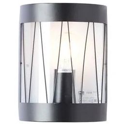Brilliant Außen-Wandleuchte "Reed", schwarz (schwarz matt), 1, H: 23,6cm, 1 Stk., Leuchten, Außenwandlampe schwarz matt