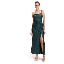 Abendkleid Vera Mont "Damen Abendkleid mit Raffung", Damen, Gr. 36, Normalgrößen, grün (dusty slate), Jersey, Obermaterial: 81% Polyamid, 19% Elasthan. Futter: 100% Polyester., figurbetont lang, Kleider, Wickel-Design