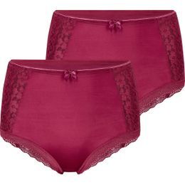 wäschepur Damen Taillenslip magenta Größe 36/38