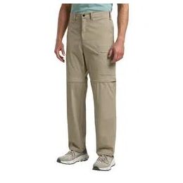 Zip-off-Hose Jack Wolfskin "WAGAMI ZIP OFF PANTS M", Herren, Gr. 52, Normalgrößen, grau (stone), Oberstoff: 94% POLYAMID, 6% ELASTHAN; Futter 1:00% POLYESTER, Hosen
