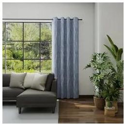 Neutex for you! Vorhang NEUTEX FOR YOU "David Eco" Gr. 1, blau (jeansblau), B:144cm H:245cm, Baumwolle, Polyester, Gardinen