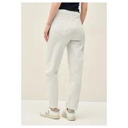 Loose-fit-Jeans Cecil, Damen, Gr. 27, Länge 28, grau (cobble grau), Jeans, 88% Baumwolle, 10% Polyester, 2% Elasthan, gestreift, knöchelfrei, Jeans, High Waist