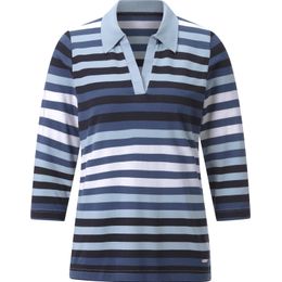 CR&Eacute;ATION L Damen Ringelshirt mit 3/4-&Auml;rmeln jeansblau-marine-geringelt Gr&ouml;&szlig;e 40