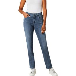 Ascari Damen 5-Pocket-Jeans mit Softtouch-Oberfl&auml;che blue-stone-washed Gr&ouml;&szlig;e 48