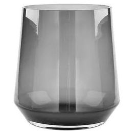 Dekovase Fink "LINEA", grau, H:25cm Ø:21cm, Glas, Vasen, aus durchgefärbtem Opalglas