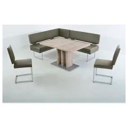 K+w Komfort & Wohnen Essgruppe K+W KOMFORT & WOHNEN, beige (zypresse 21,), B:158cm H:89cm T:199cm, Sitzmöbel-Sets, langer Schenkel links oder rechts, 2 Freischwinger, 1 Funktionstisch