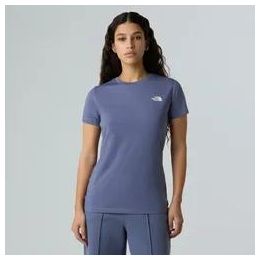 T-Shirt The North Face "W S/S SIMPLE DOME SLIM TEE", Damen, Gr. XL, twilight gal, Jersey, Obermaterial: 60% Baumwolle, 40% Polyester, normal, Rundhals, abgesteppt, Shirts T-Shirt, sportlicher Stil, f&uuml;r aktive Freizeit und Outdoor, Logodrucke