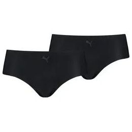 Hipster Puma "Puma WOMEN SEAMLESS HIPSTER", Damen, Gr. L, schwarz, Microfaser, Obermaterial: 83% Polyamid, 17% Elasthan, unifarben, körpernah, Unterhosen, nahtlose Kanten, mittig platziertes Cat-Logo