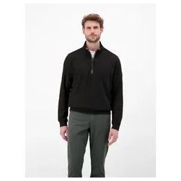 Sweatshirt Lerros "Lerros Unifarbener Sweattroyer für Herren", Herren, Gr. 3XL, schwarz, 90% Baumwolle, 10% Polyester, Sweatshirts