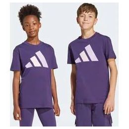T-Shirt Adidas SPORTSWEAR "J BL TEE 160", Kinder, Gr. 164, aurora plum, powder plum, clear pink, Obermaterial: 100% Baumwolle, normal, Rundhals, Shirts