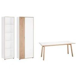 Büromöbel-Set VOGL MÖBELFABRIK "Trelle", weiß, Spanplatte, Arbeitsmöbel-Sets