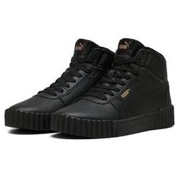 Sneaker Puma "CARINA 3.0 MID", Gr. 42, Puma schwarz, Puma gold, Schuhe