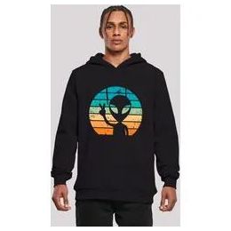 Kapuzenpullover F4NT4STIC "Alien Piece Sonnenuntergang", Herren, Gr. 5XL, schwarz, Obermaterial: 65% Baumwolle, 35% Polyester, slim fit, Pullover, Premium Qualität