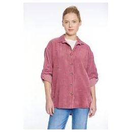 Haily's Longbluse HAILY’S "LS P BL Ro44bina", Damen, Gr. L, rosa (drose), Cord, Obermaterial: 100% Polyacryl, unifarben, Po-bedeckend, Krempelärmel, Blusen