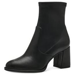 Stiefelette Tamaris, Damen, Gr. 36, schwarz, Lederimitat, unifarben, Schuhe, mit Reißverschluss für den bequemen Einstieg