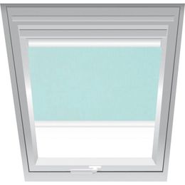 Roto Sichtschutzrollo T&uuml;rkis 2-R23, 94x78 cm (9/7), 617,Aluminiumschiene,Manuell,Roto