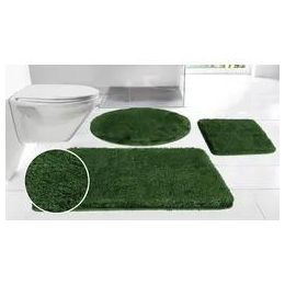 Möve Badematte MÖVE "Superwuschel, Badvorleger, Badezimmer Teppich" Gr. 5, cypress, H:40mm, Polyester, Badematten, Mikrofaser-Badematte, Badteppich, rechteckig, rund & als 3-tlg. Set