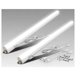 B.K.LICHT Unterschrankleuchte "BK_UL1513 2er Set LED Unterbauleuchte, je 87,3cm, 15W, 1500lm, 4.000K", weiß, 2, H: 3cm, 2 Stk., Leuchten, Lichtleiste mit neutralweißen Licht, erweiterbar durch Stecksystem