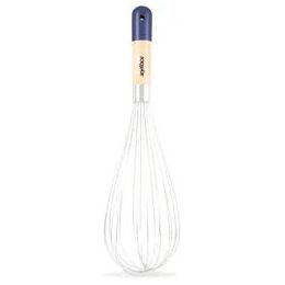 Schneebesen Zyliss, braun, B:5cm H:4cm, Edelstahl, Schneebesen, Edelstahl/Buchenholz
