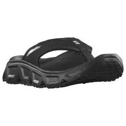Zehentrenner Salomon "REELAX BREAK 6.0", Gr. 46,5, schwarz, Textil, unifarben, Schuhe Badeschuh Zehentrenner, Erholungsschuhe