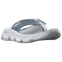 Badesandale Salomon "REELAX BREAK 6.0", Gr. 48, blau (rauchblau, weiß), Synthetik, Textil, Schuhe Zehentrenner, Erholungsschuhe