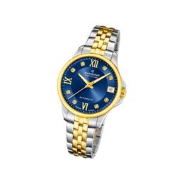Analog-Armbanduhr Candino Automatik silber, gold mittel (ca. 34mm) | Gr.: onesize