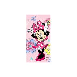 Disney Minnie Mouse Badetuch 70x140cm – Pink Bow Strandtuch | Gr.: onesize