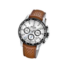 Analog-Armbanduhr Festina Timeless Chronograph braun groß (ca. 45mm) | Gr.: onesize
