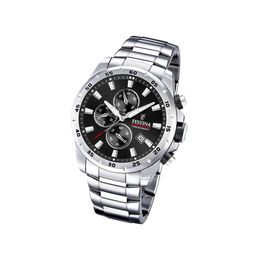 Chronograph-Armbanduhr Festina Timeless Chronograph silber groß (ca. 45mm) | Gr.: onesize