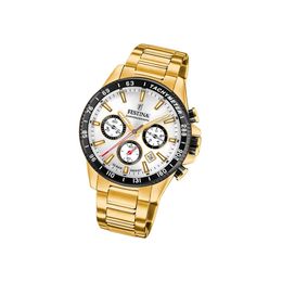 Chronograph-Armbanduhr Festina Timeless Chronograph gold groß (ca. 45mm) | Gr.: onesize