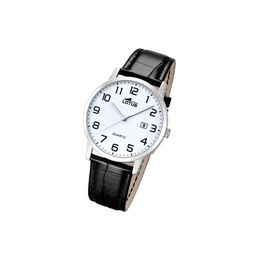 Analog-Armbanduhr Lotus Classic schwarz groß (ca. 40mm) | Gr.: onesize